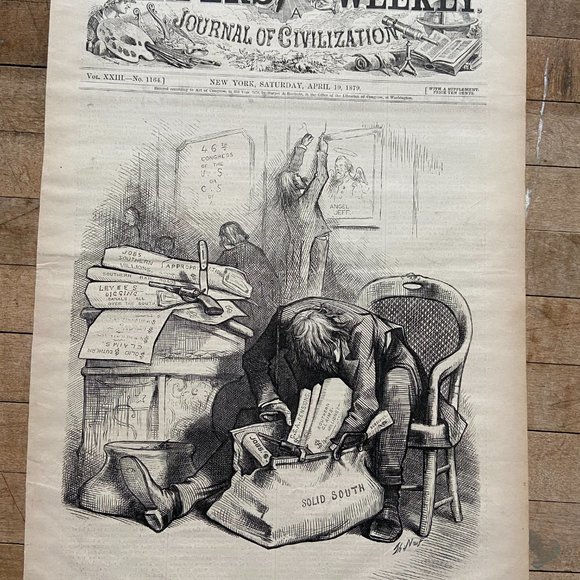 Thomas Nast | Art | Thomas Nast Political Cartoon Harpers Weekly ...